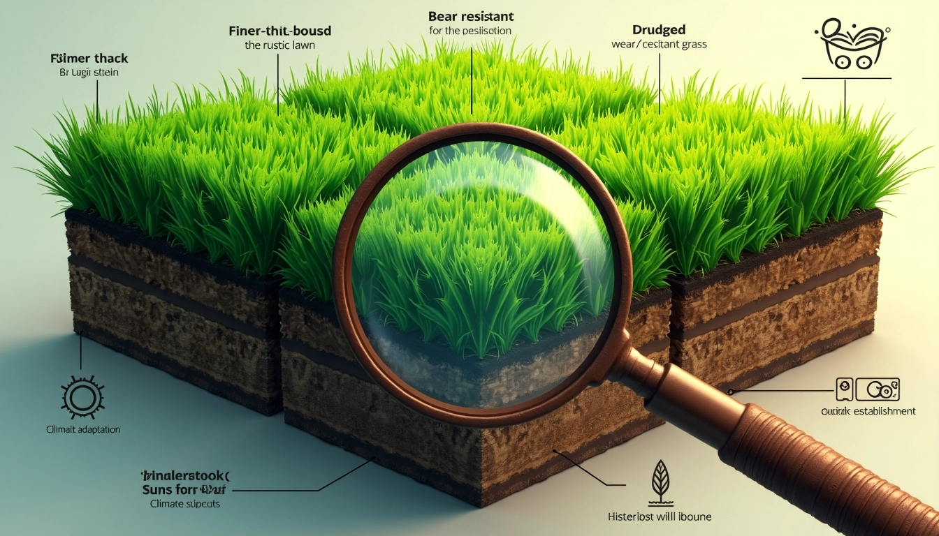 Gazon naturel en rouleau : comparatif des variétés